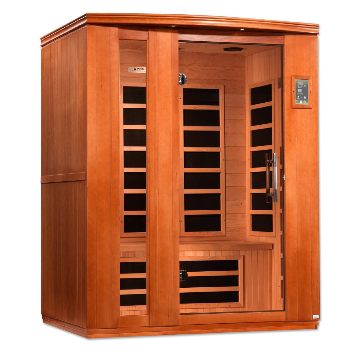 Dynamic Lugano 3-person Low EMF FAR Infrared Sauna-Canadian Hemlock ...