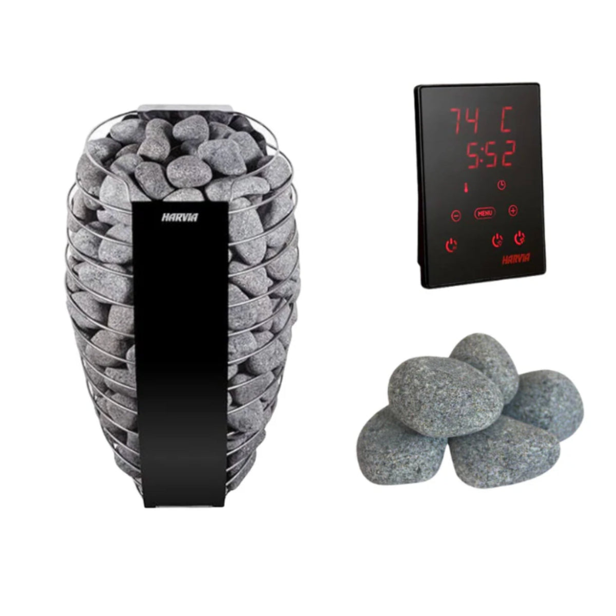 Harvia Spirit Sauna Heater With Rocks and WiFi Control - Gym Emotion