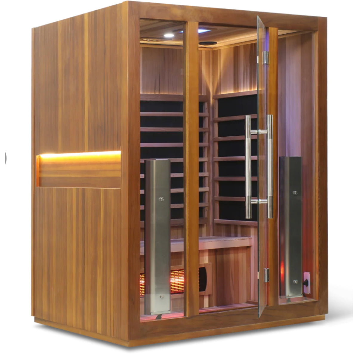 HealthSmart 3 Person Full Spectrum "Smart" WIFI Infrared Sauna - Gym ...