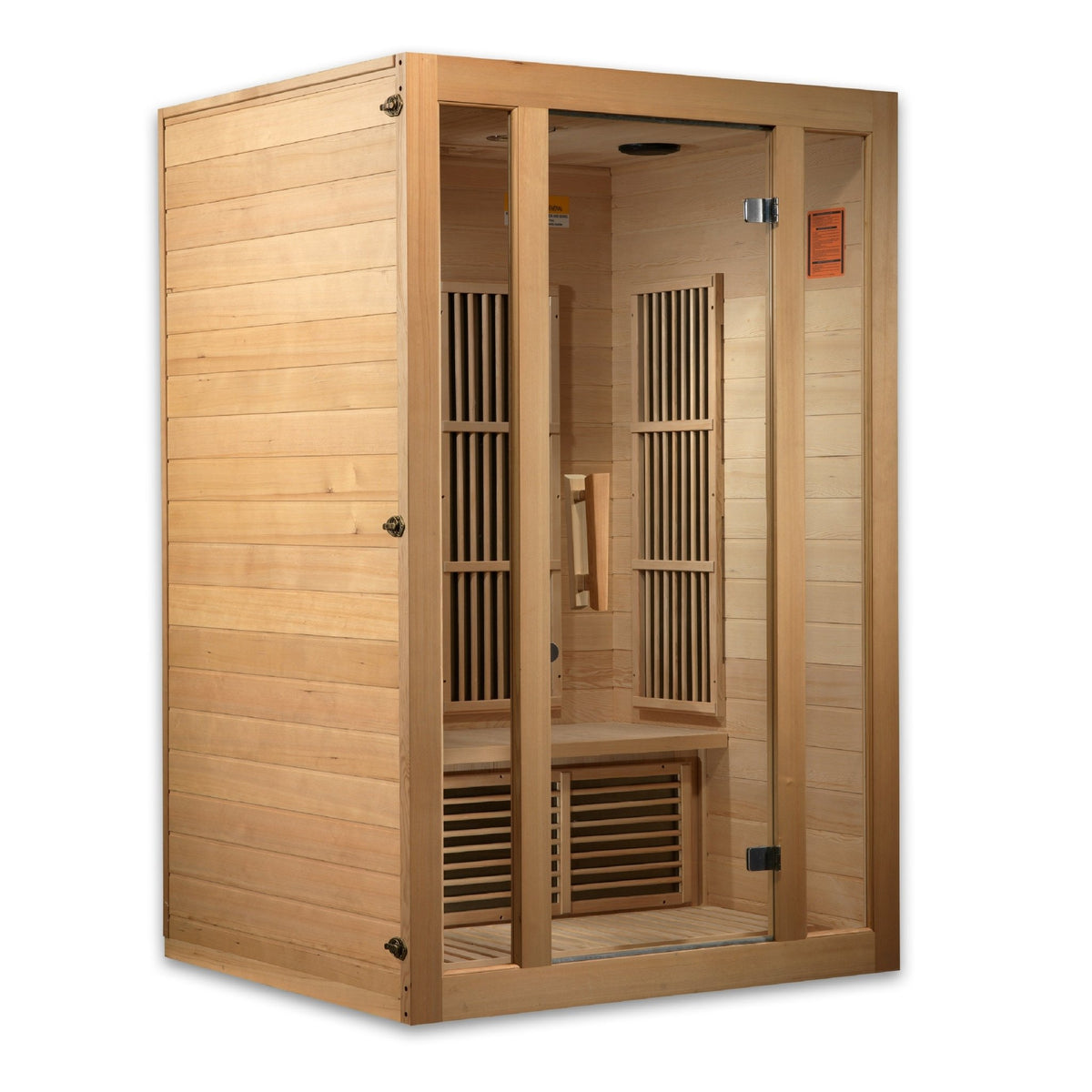 Maxxus Seattle 2-Person Low EMF FAR Infrared Sauna-Canadian Hemlock (MX ...