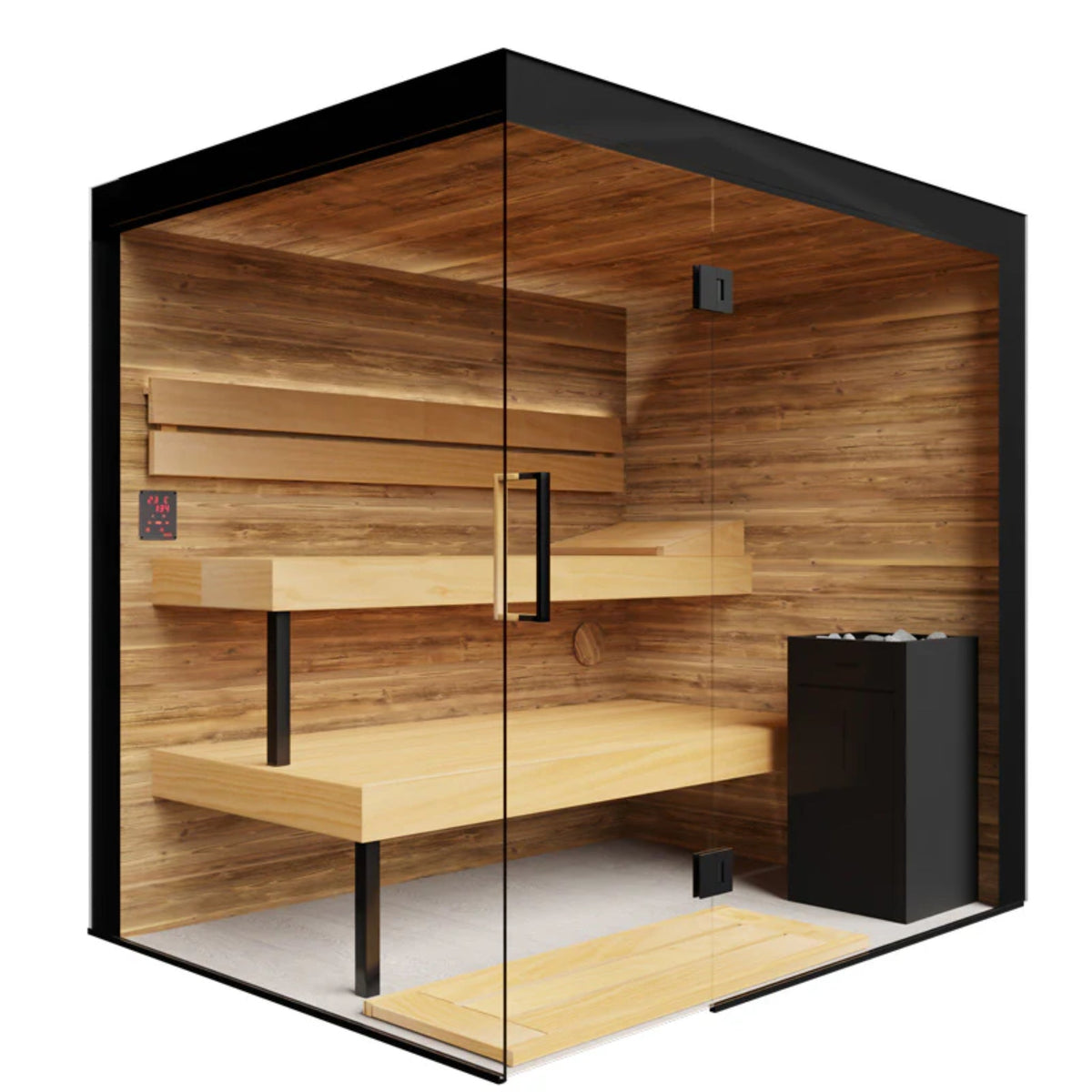 ThermaSol Lumaria - Glass, Indoor Sauna - Gym Emotion