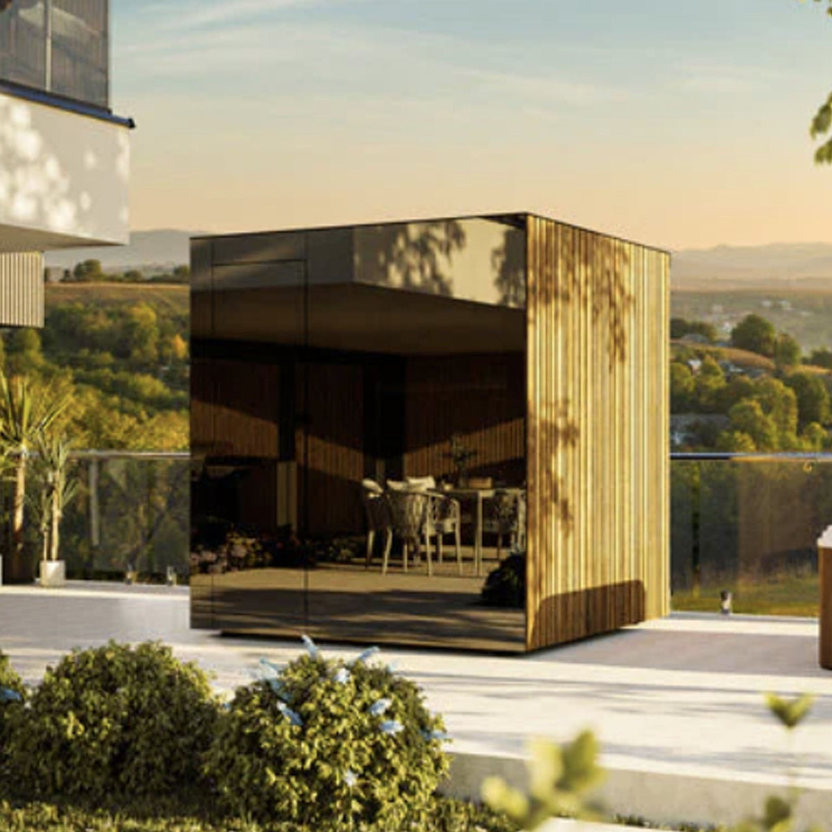 ThermaSol Spectra - Tyrol Panel, 3-4 Person, Outdoor Sauna - Gym Emotion