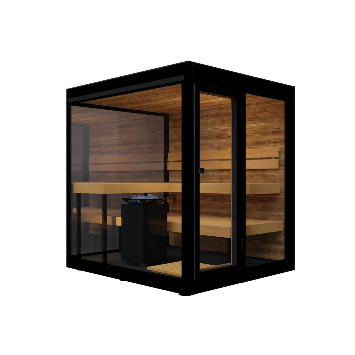 ThermaSol Vue - Front Panoramic Glass, 3-4 Person, Outdoor Sauna - Gym ...