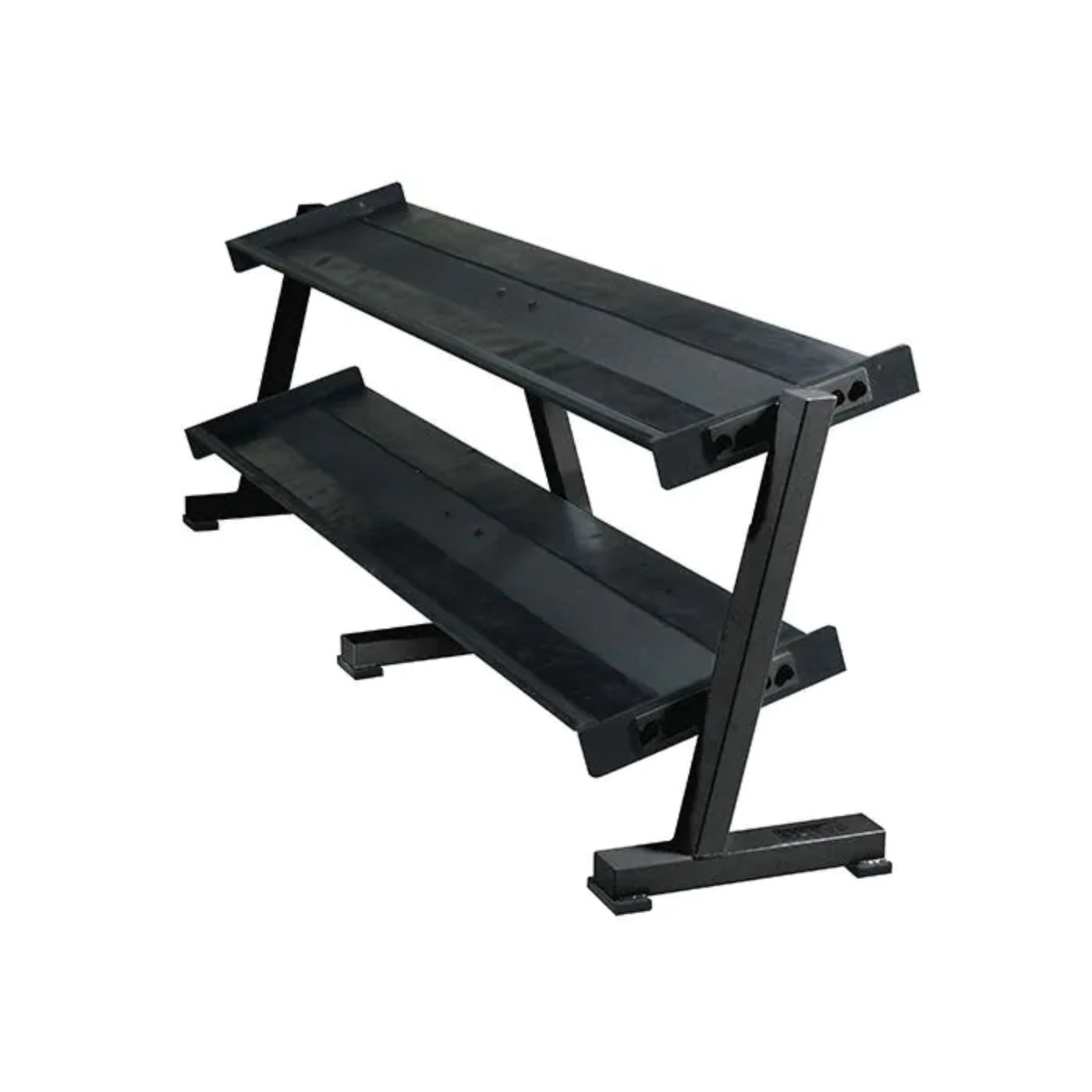 York Barbell 2-tier Tray Dumbbell Rack - Gym Emotion